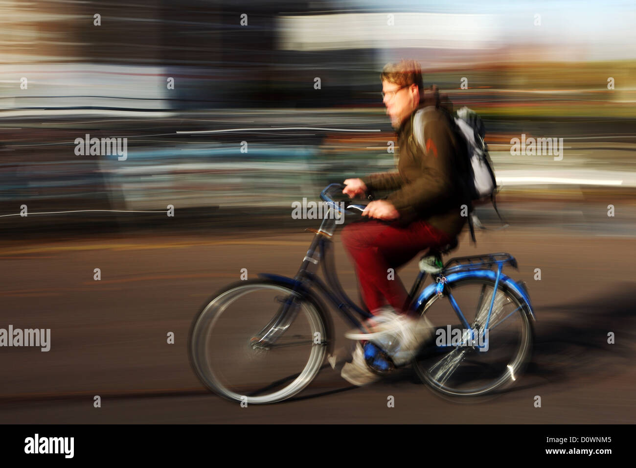 An example of the photographic technique of panning Stock Photo - Alamy