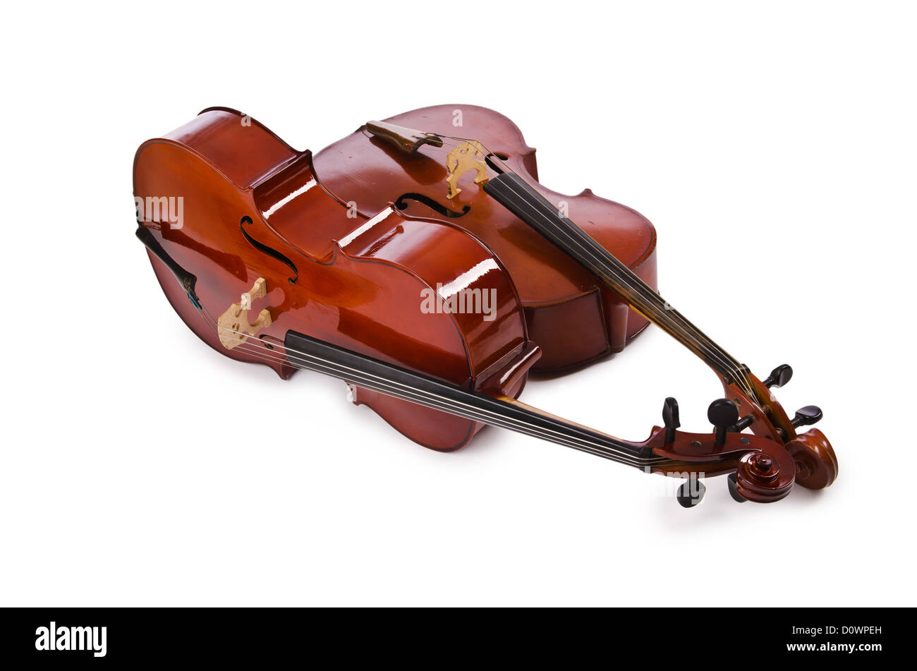 Musical instruments isolated on white Stock Photo - Alamy