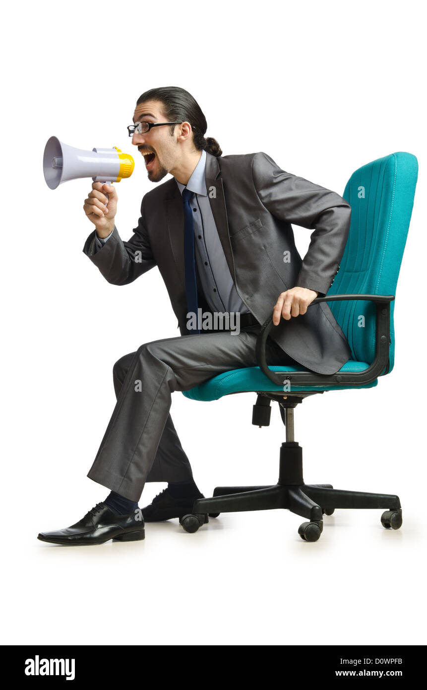 Man sitting on the chair Stock Photo - Alamy