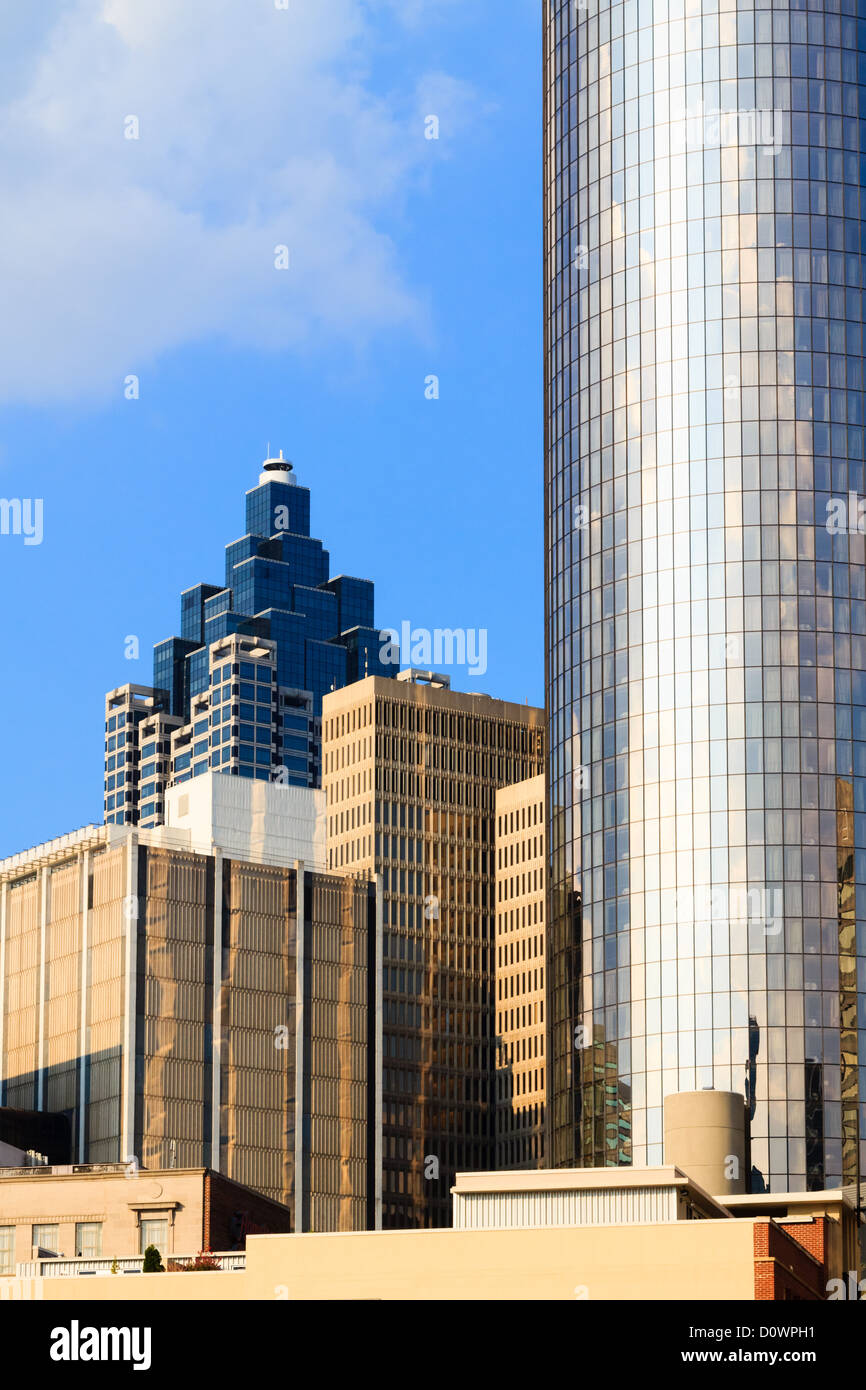 An urban skyscraper scene in downtown Atlanta, Georgia Stock Photo - Alamy