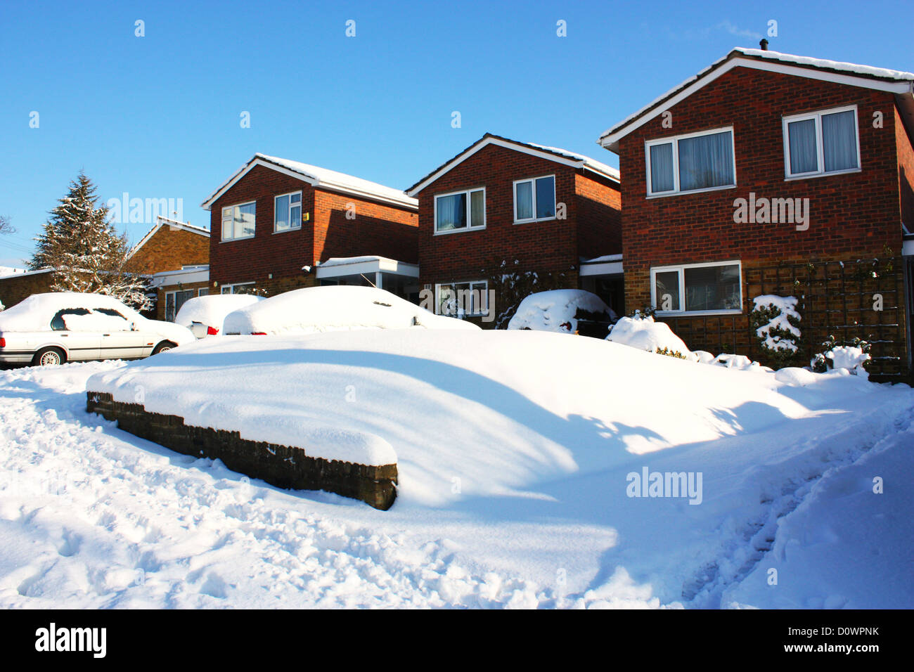 House covered in snow during winter Stock Photo - Alamy