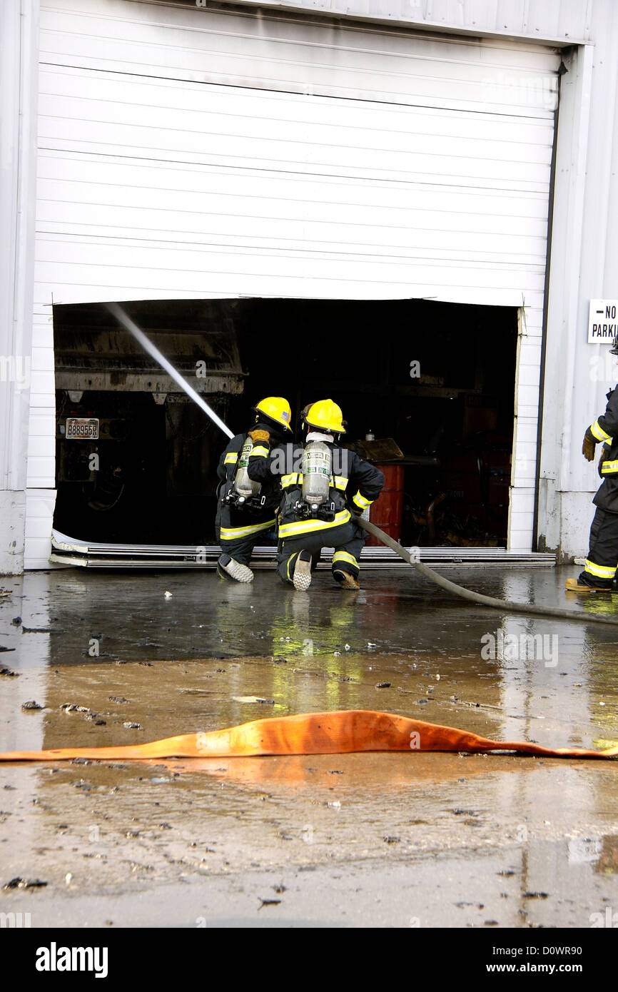 Selland Construction Commercial Structure Fire Stock Photo - Alamy