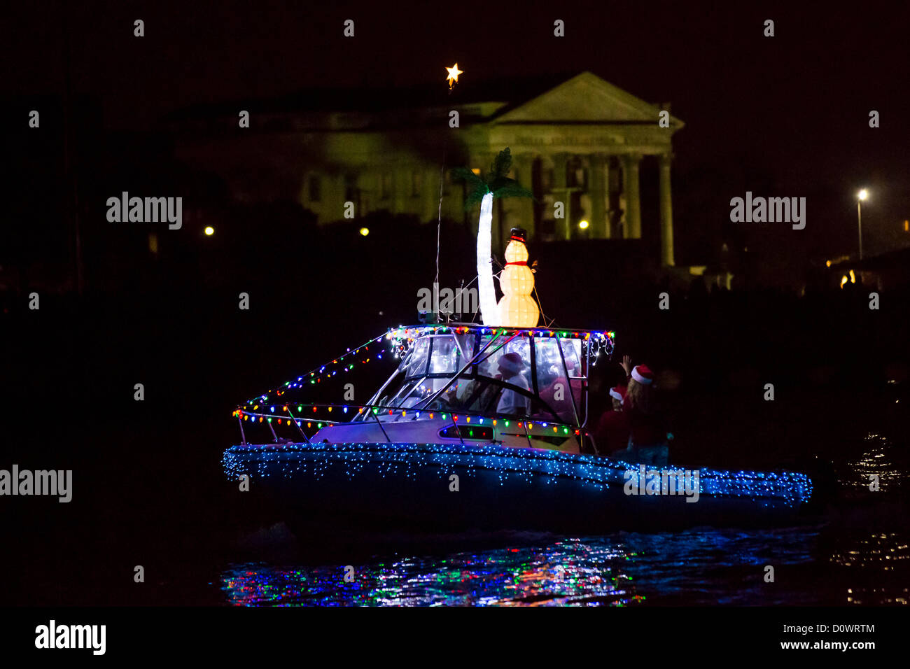 Decorated boats during the annual Holiday Parade of Boats December 1 ...