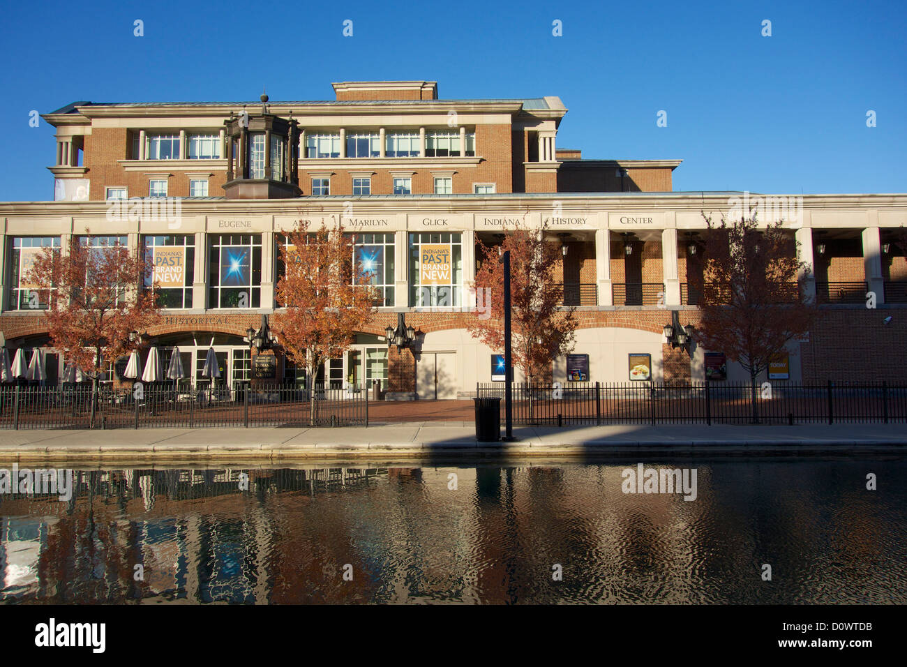 Eugene and Marilyn Glick Indiana History Center and Central Canal. Indianapolis Stock Photo - Alamy