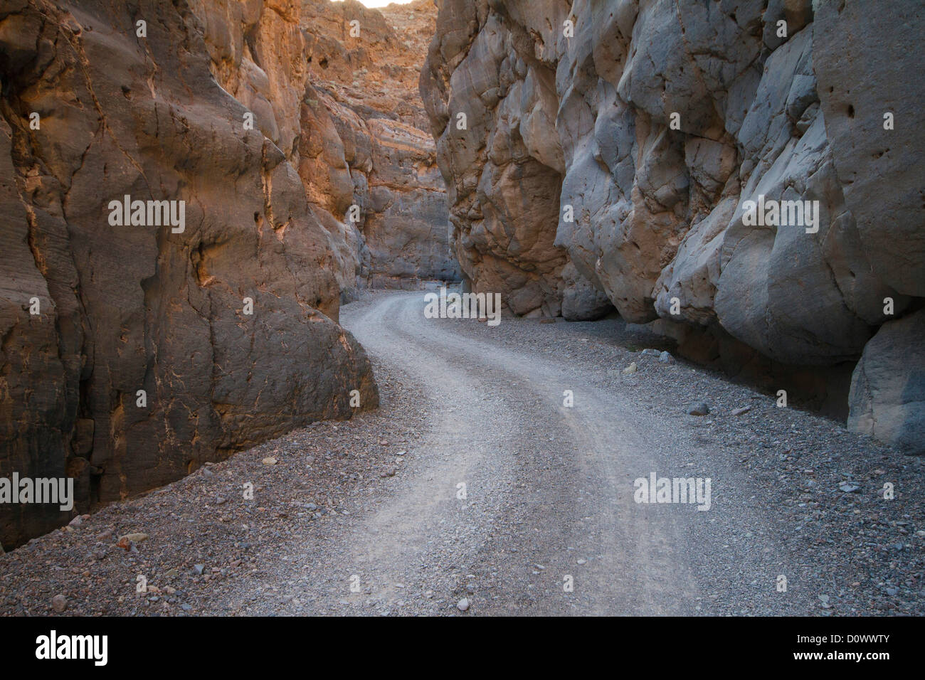 Road along Titus Canyon at Death Valley National Park, California, USA ...