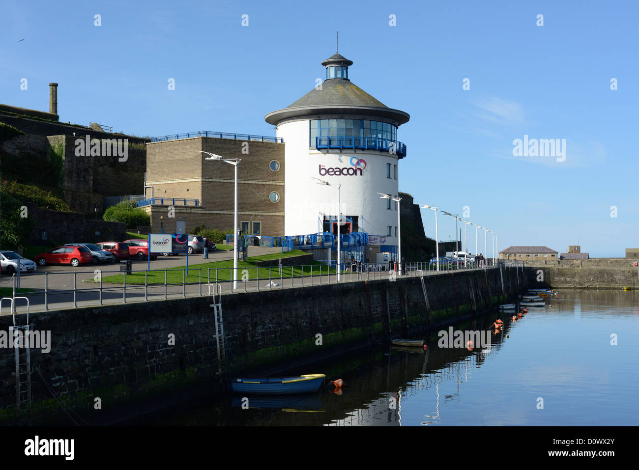 The Beacon and the Marina. Whitehaven, Cumbria, England, United Kingdom ...