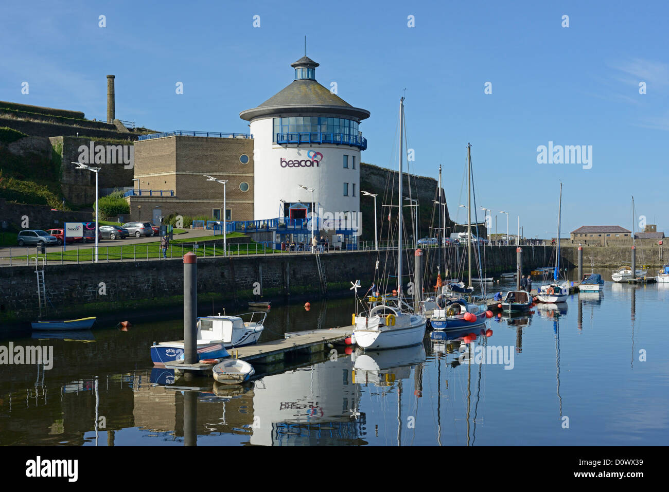 The Beacon and the Marina. Whitehaven, Cumbria, England, United Kingdom ...
