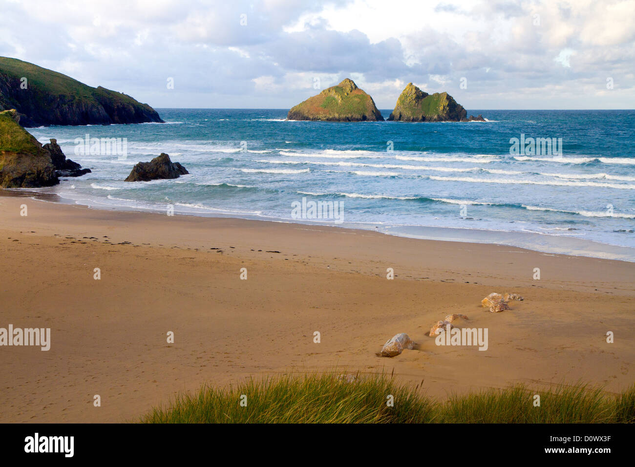 Holywell Bay beach Cornwall England United Kingdom near Newquay and on ...