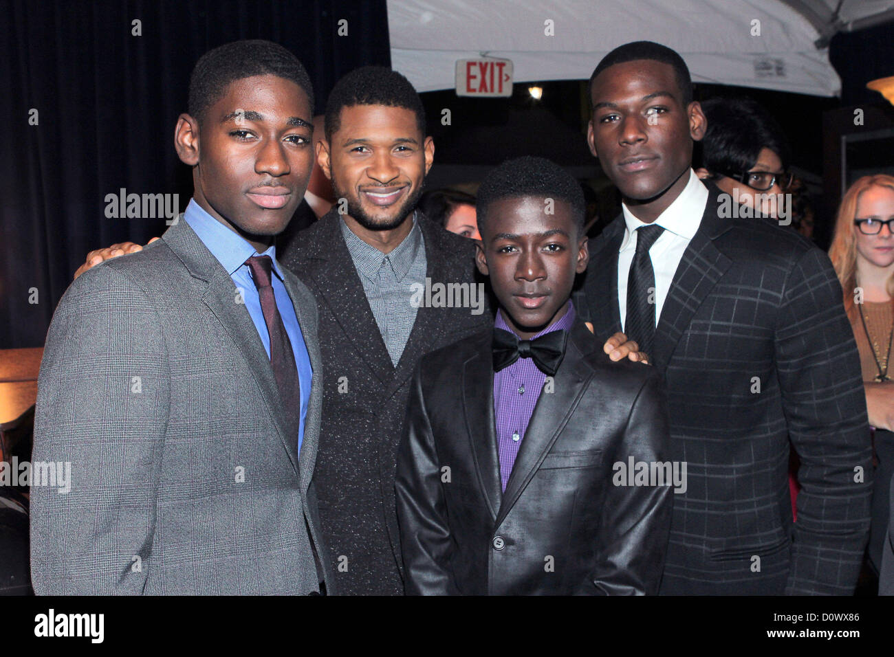 Dec. 1, 2012 - Los Angeles, California, U.S. - Kwame Boateng;Usher ...