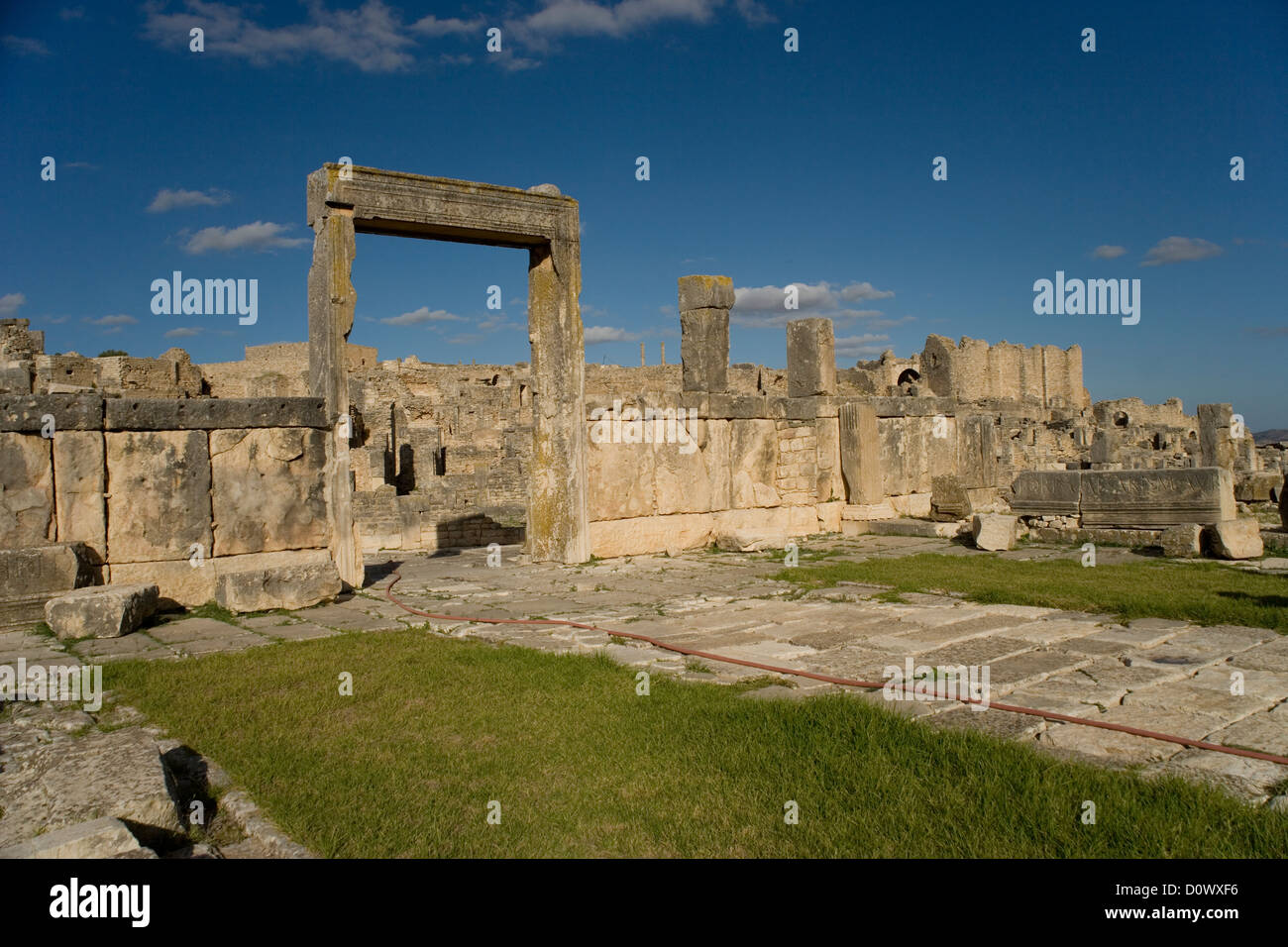 Dougga the Roman city in Northern Tunisia Stock Photo - Alamy