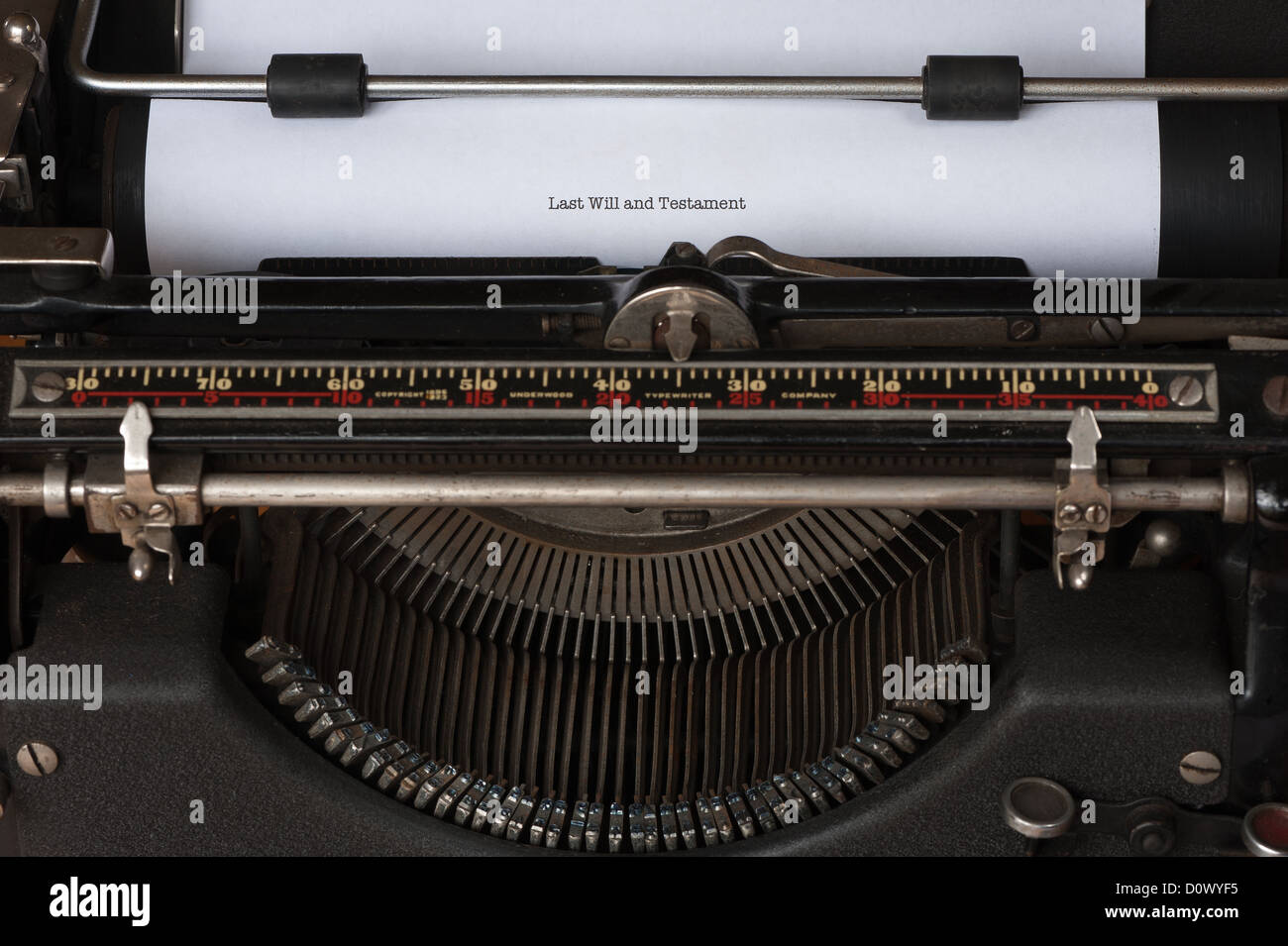 Underwood old fashioned retro typewriter antique manual mass ...