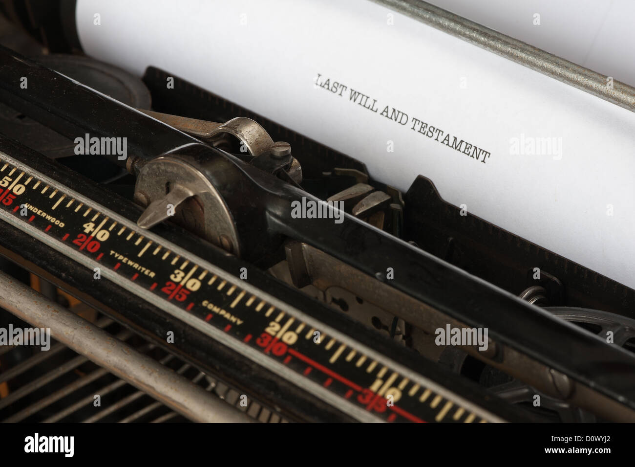 Underwood old fashioned retro typewriter antique manual mass ...