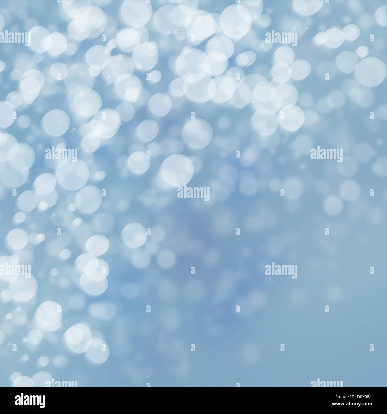 Winter lights on blue background Stock Photo - Alamy