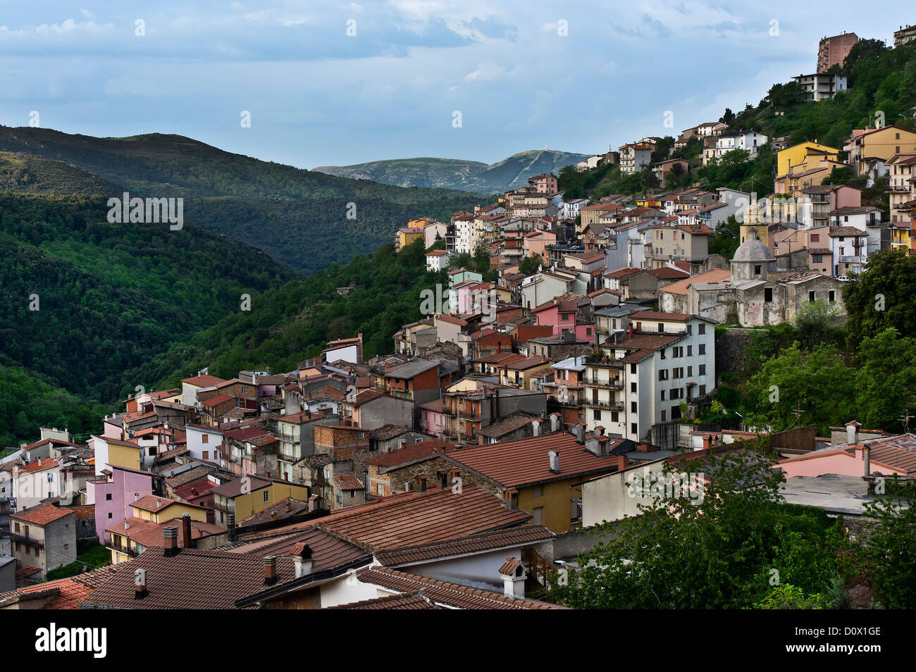 the village of Desulo, Nuoro province, Sardinia, Italy Stock Photo - Alamy