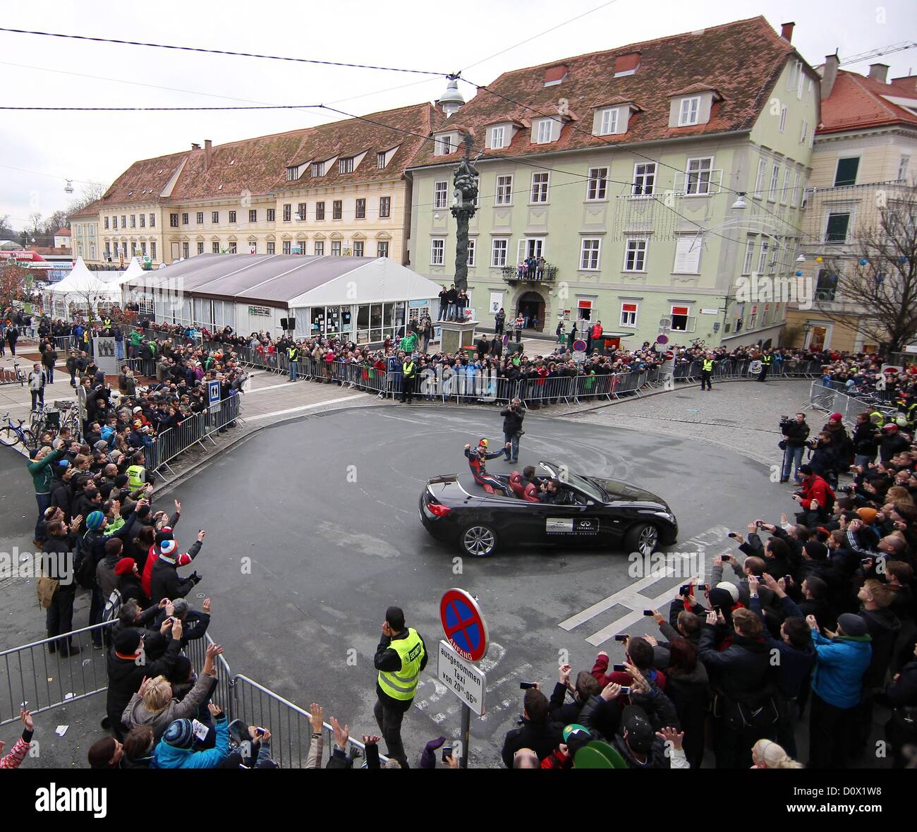 01.12.2012. Graz Austria Formula 1 CHampionship Victory parade. Picture ...
