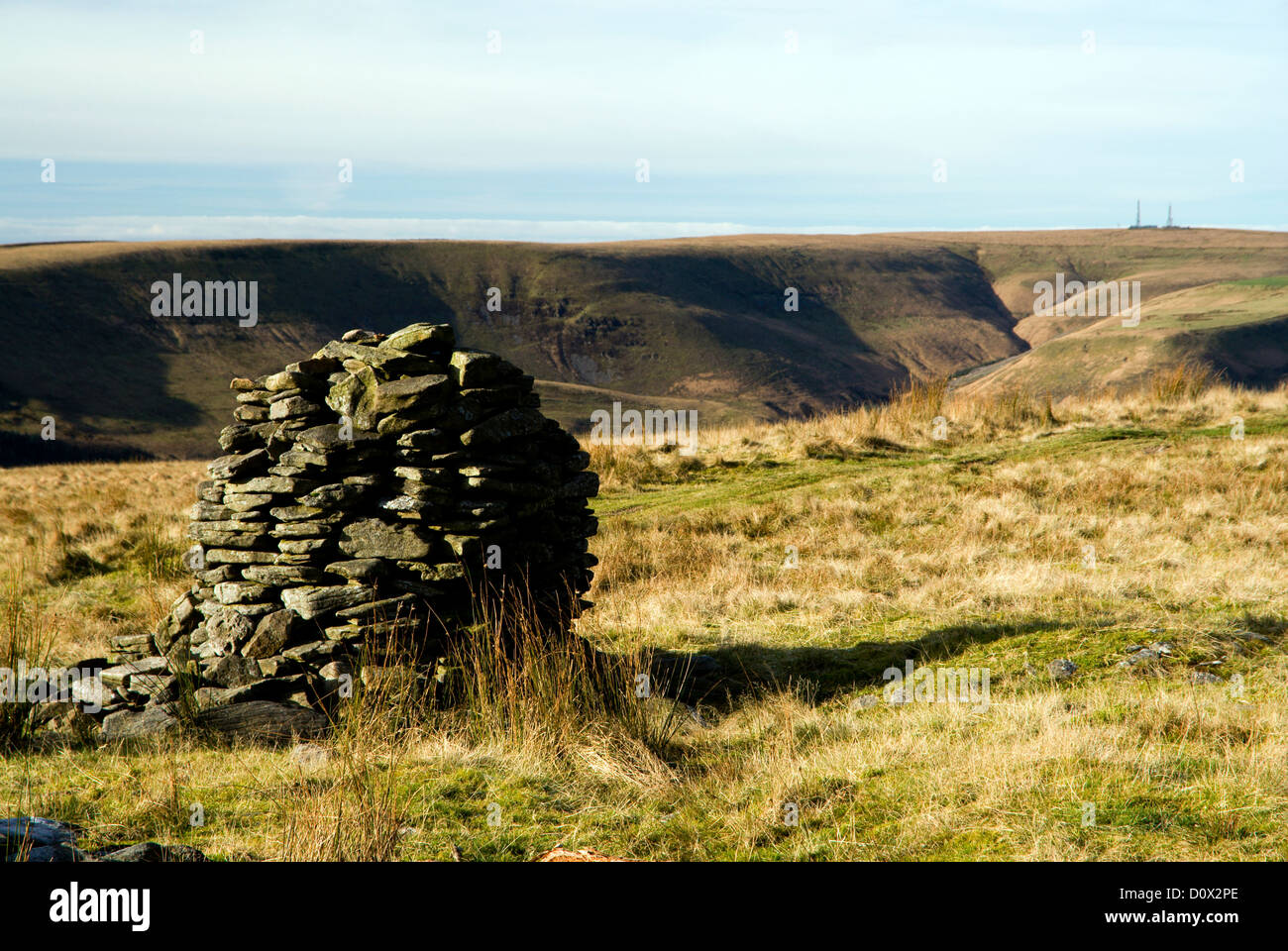 Carn Fawr ancient monument, Mynydd William Meyrick, above the Ogwr ...