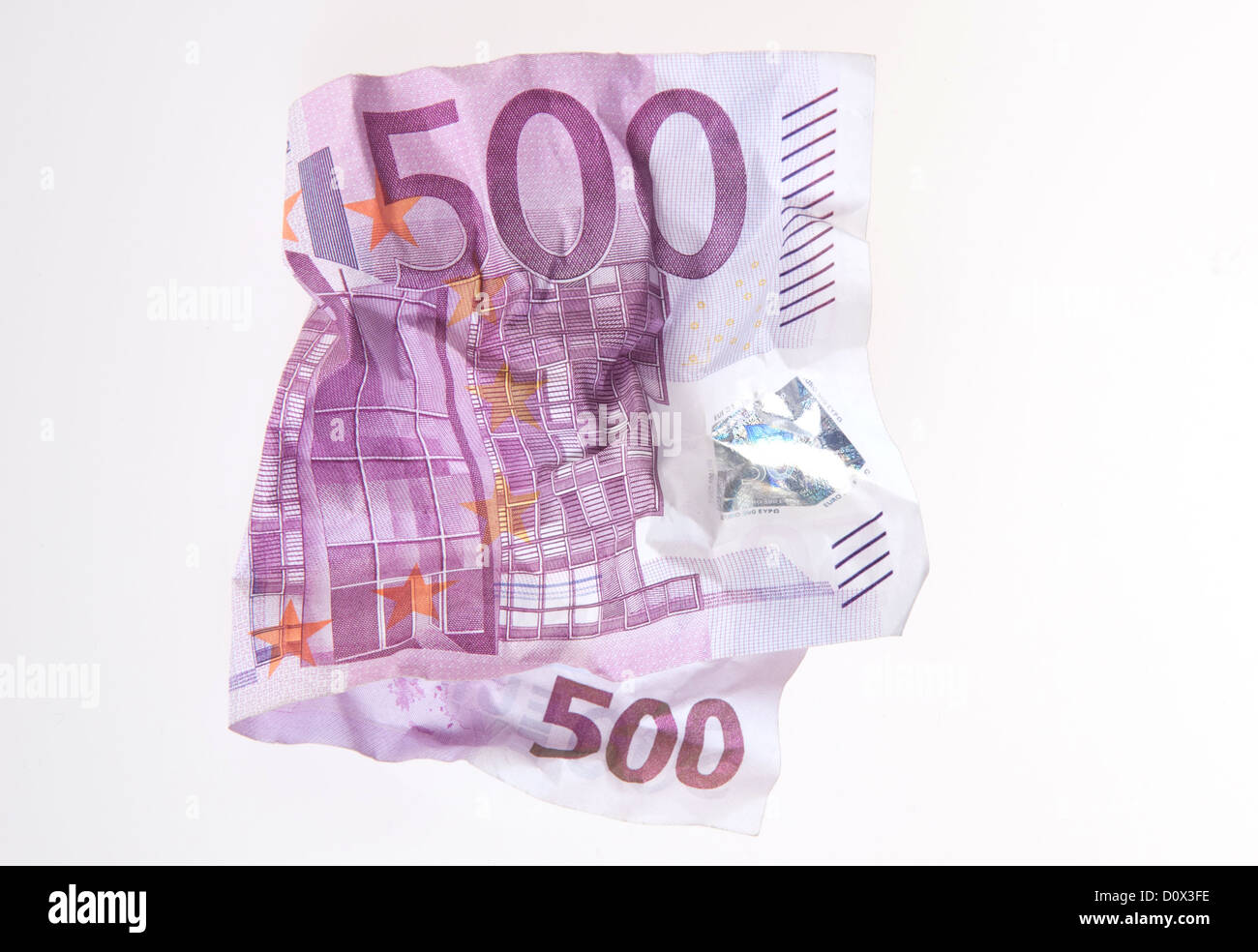 Berlin, Germany, crumpled 500-euro note Stock Photo - Alamy