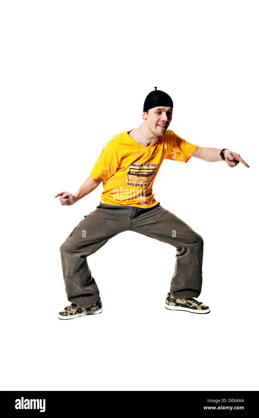 hiphop young dancer dancing man Stock Photo - Alamy