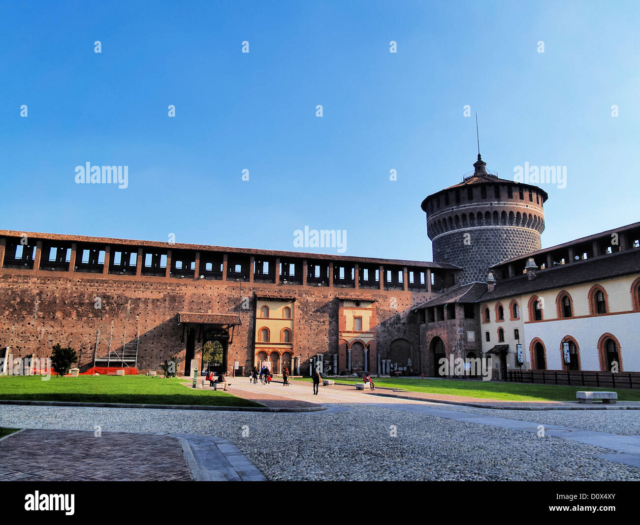 The Castello Sforzesco, Milan, Lombardy, Italy Stock Photo - Alamy