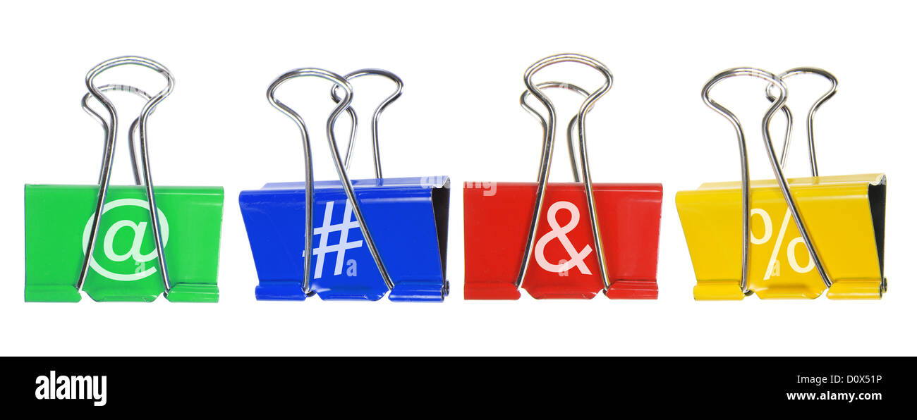 Symbols of office Cut Out Stock Images & Pictures - Alamy