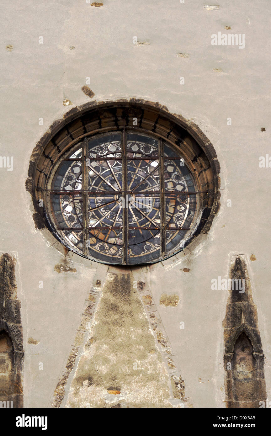 rosette in gothic church,Poland Stock Photo - Alamy