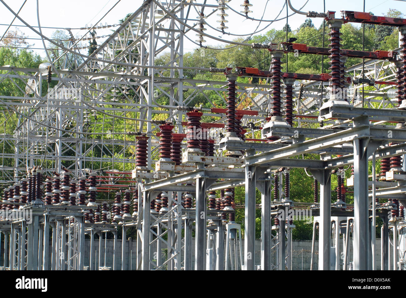 switches of a big high voltage power station Stock Photo - Alamy