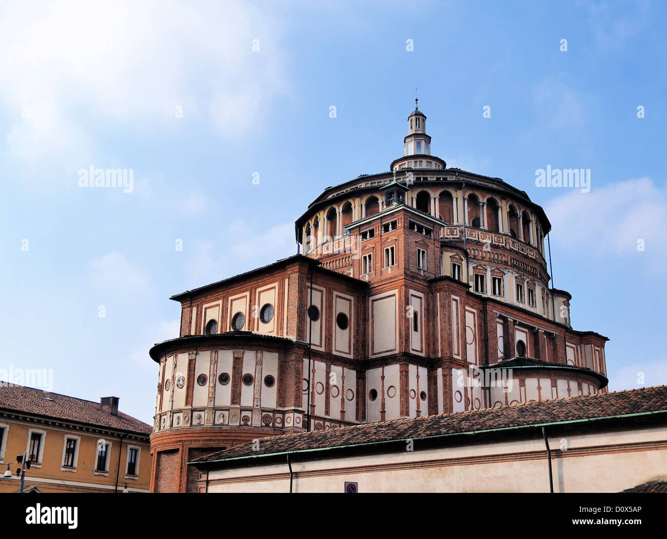 The monastery of santa maria delle grazie monastery hi-res stock ...