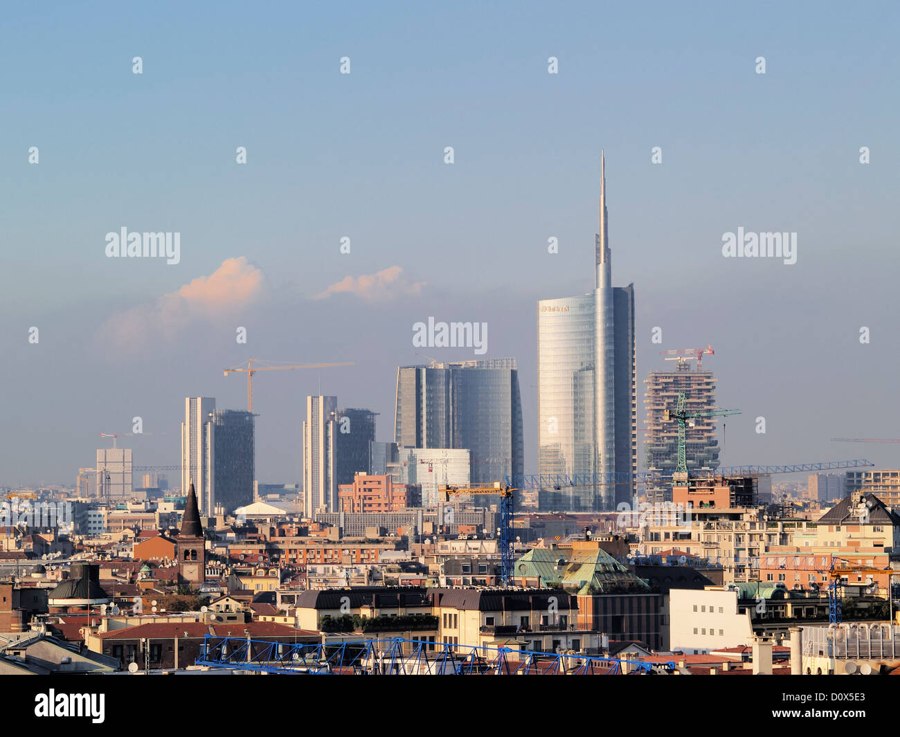 Milan, cityscape from cathedral's roof, Lombardy, Italy Stock Photo - Alamy