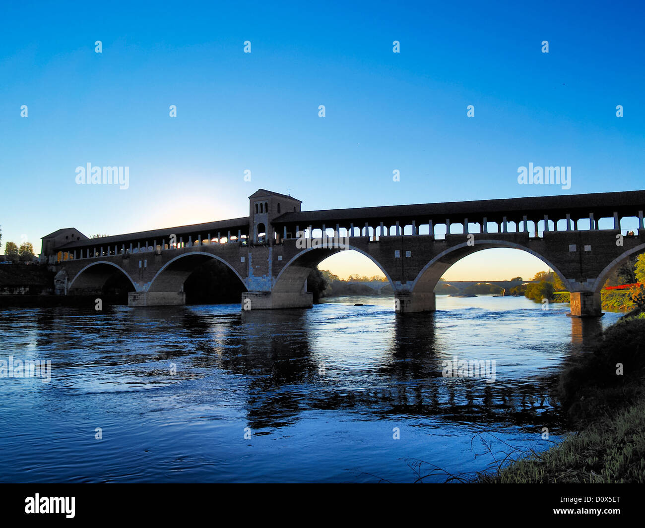 Ponte Coperto in Pavia, Lombardy, Italy Stock Photo - Alamy