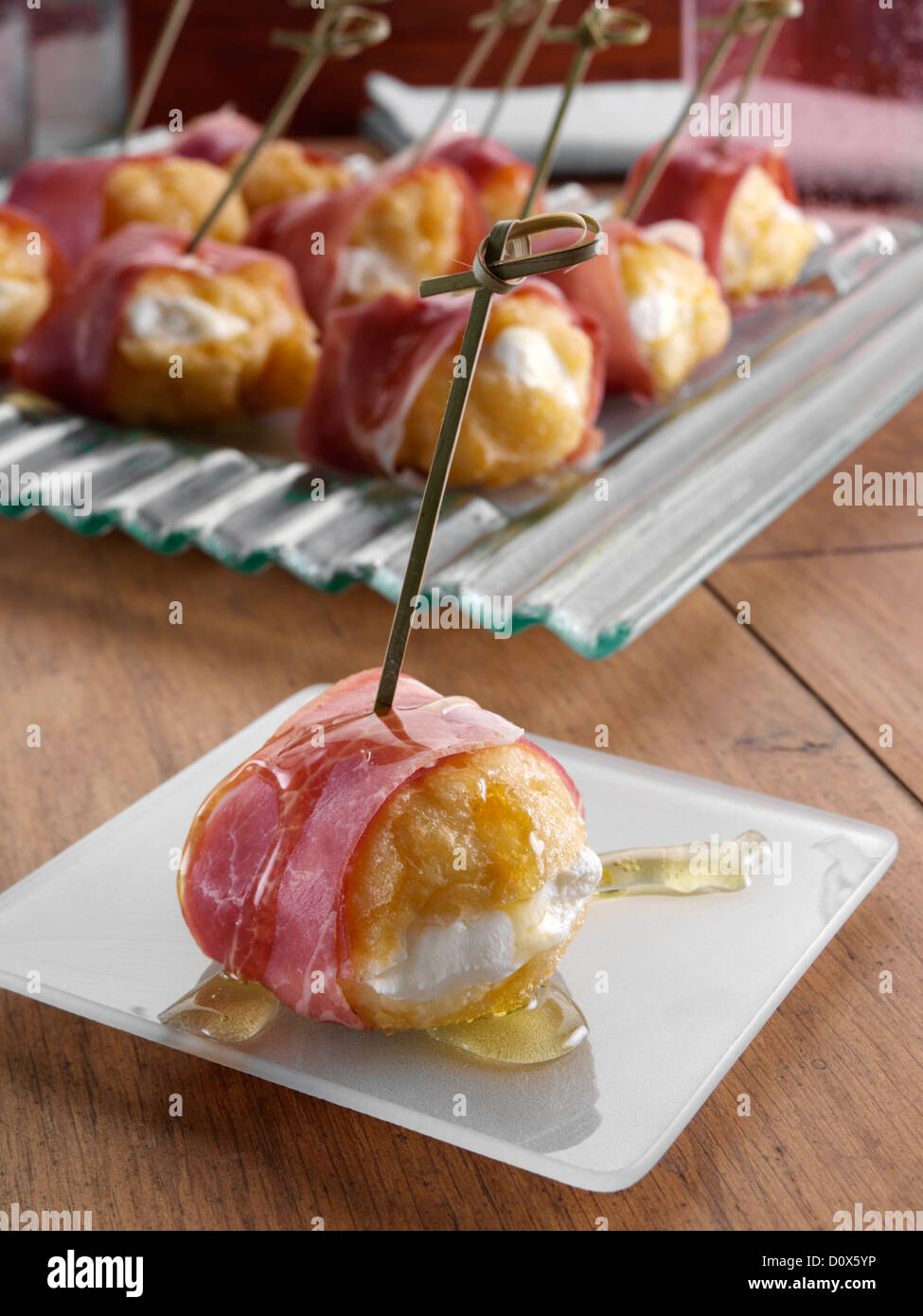 Individual italian zeppole buffet party food hi-res stock photography ...