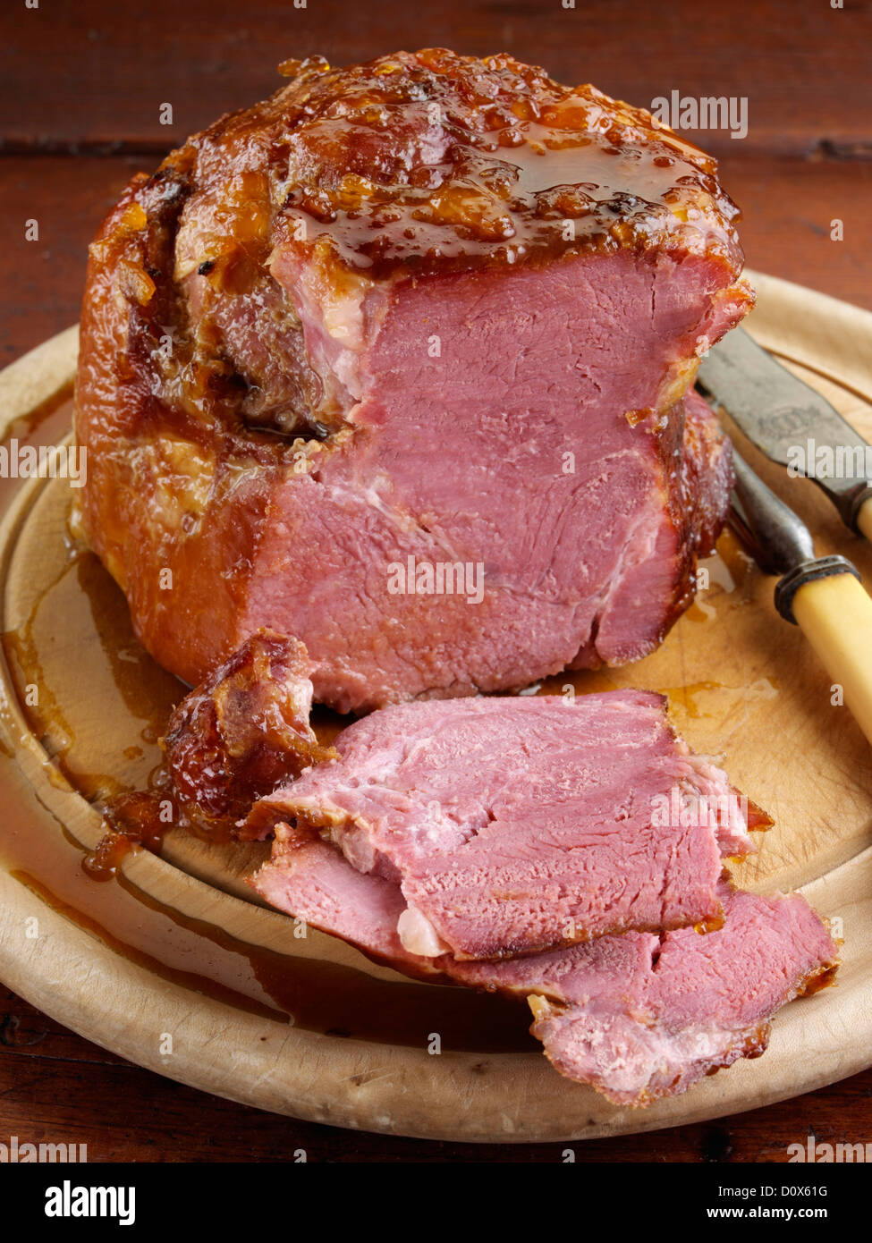 Traditional glazed gammon joint hi-res stock photography and images - Alamy