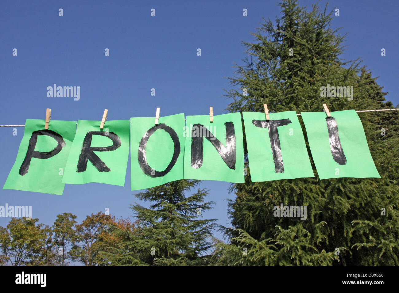 Pronti partenza via hi-res stock photography and images - Alamy