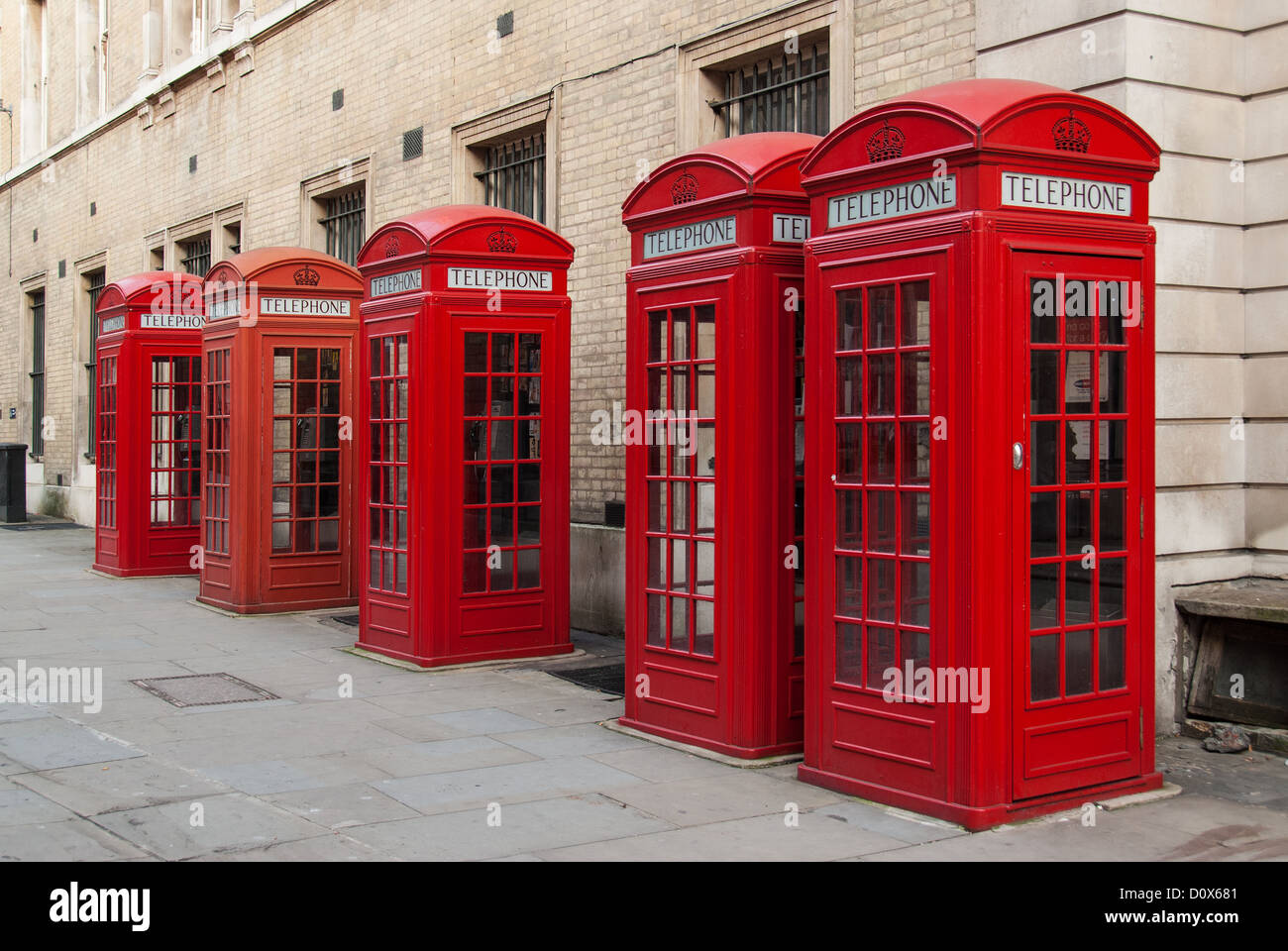 Old traditional telephone boxes hi-res stock photography and images - Alamy