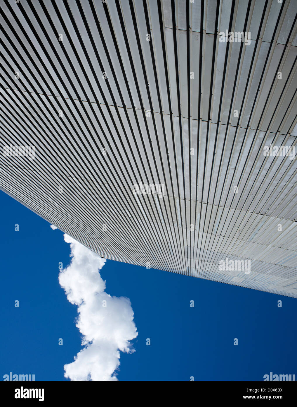 Wall made of corrugated galvanized iron sheets ( CGI Stock Photo - Alamy