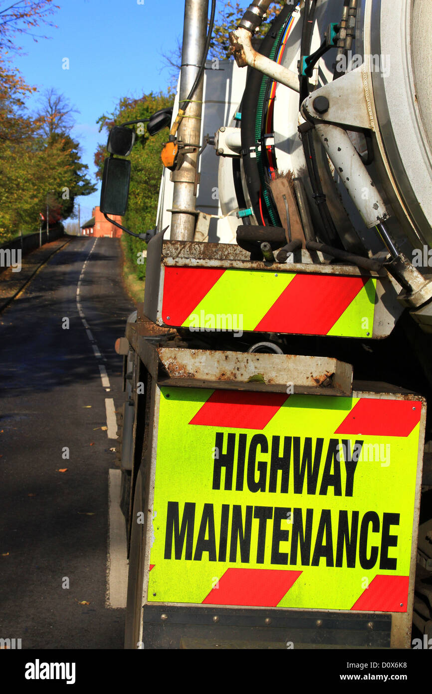 Gully tanker, parked, road side, cleaning gullies, pressure jetting ...