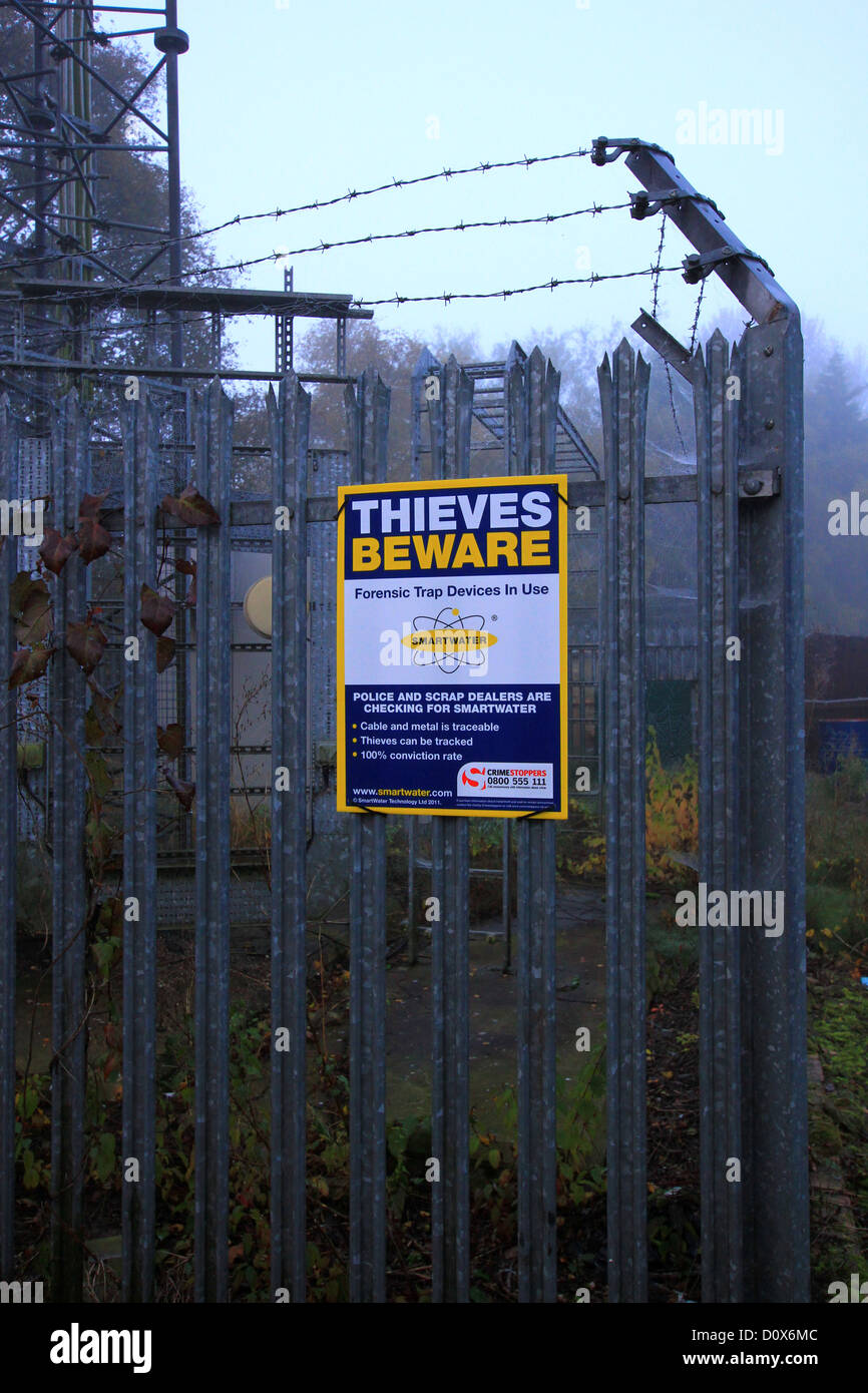 Thieves beware, Forensic trap devices in use. Cable and metal is ...