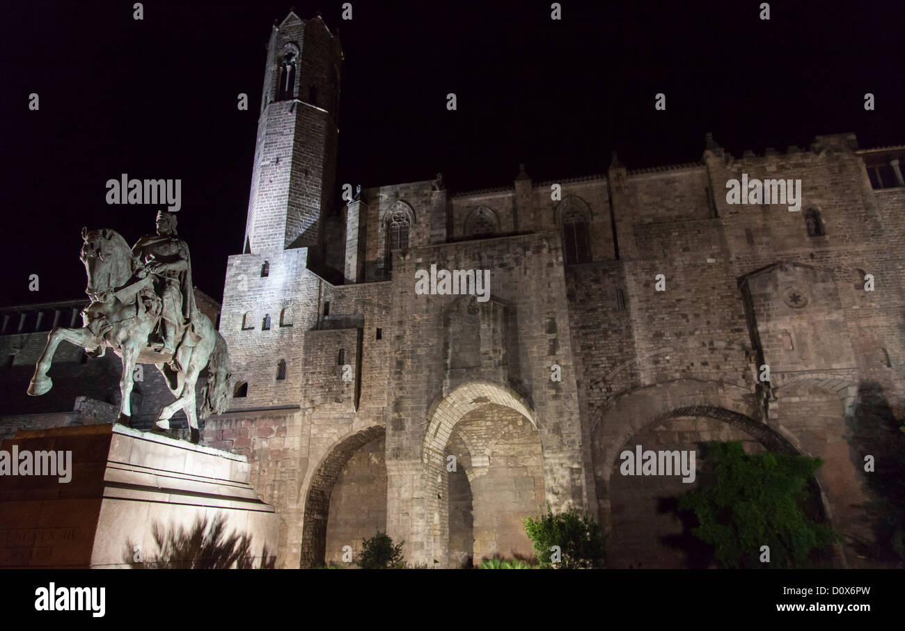 View of the Roman wall and defense tower, built in the 4 century AD ...