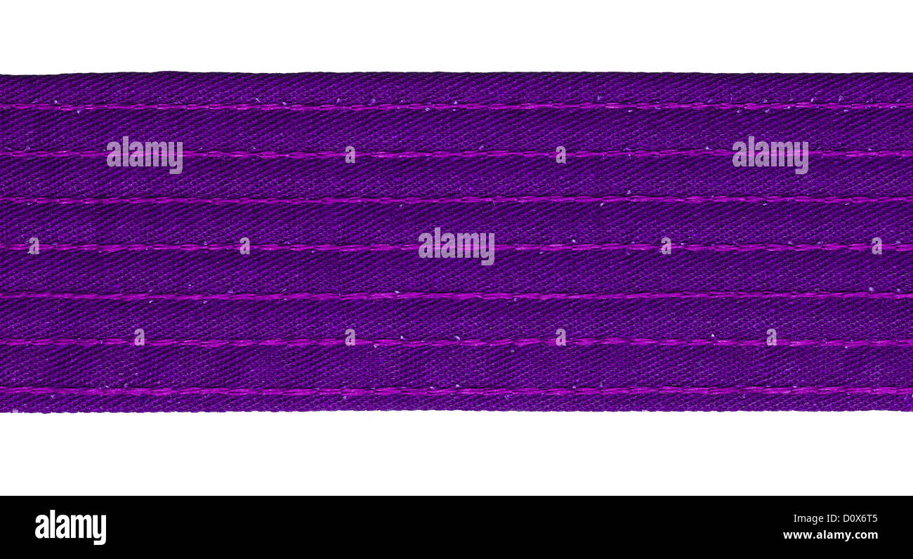 Karate purple belt closeup isolated on white background Stock Photo - Alamy