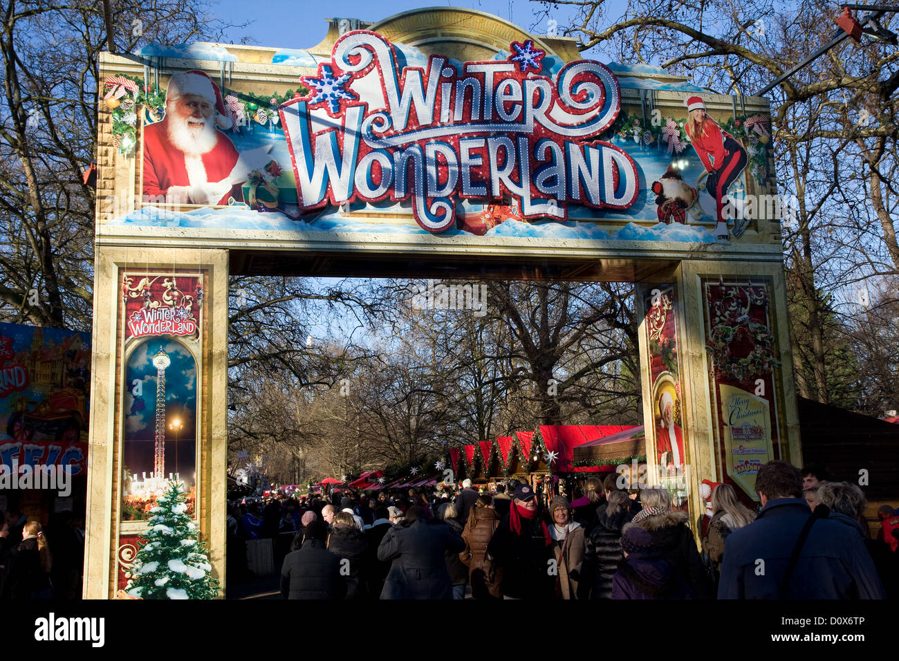 Winter Wonderland Christmas fair Hyde Park London England UK Europe ...
