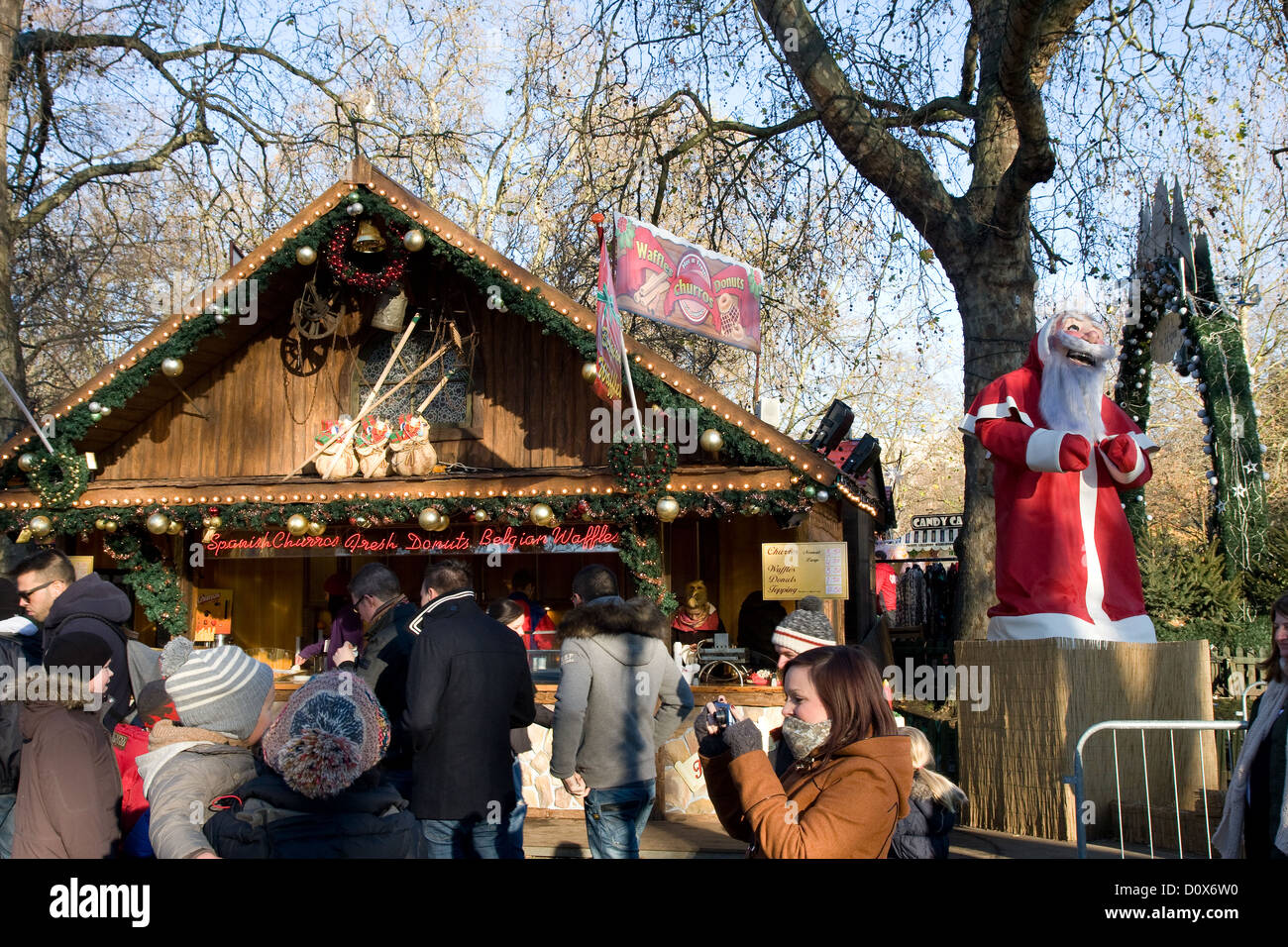 Winter Wonderland Christmas fair Hyde Park London England UK Europe ...