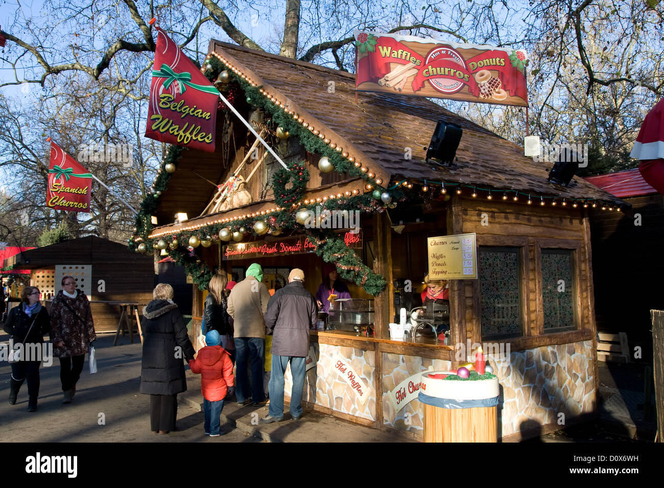 Winter Wonderland Christmas fair Hyde Park London England UK Europe ...