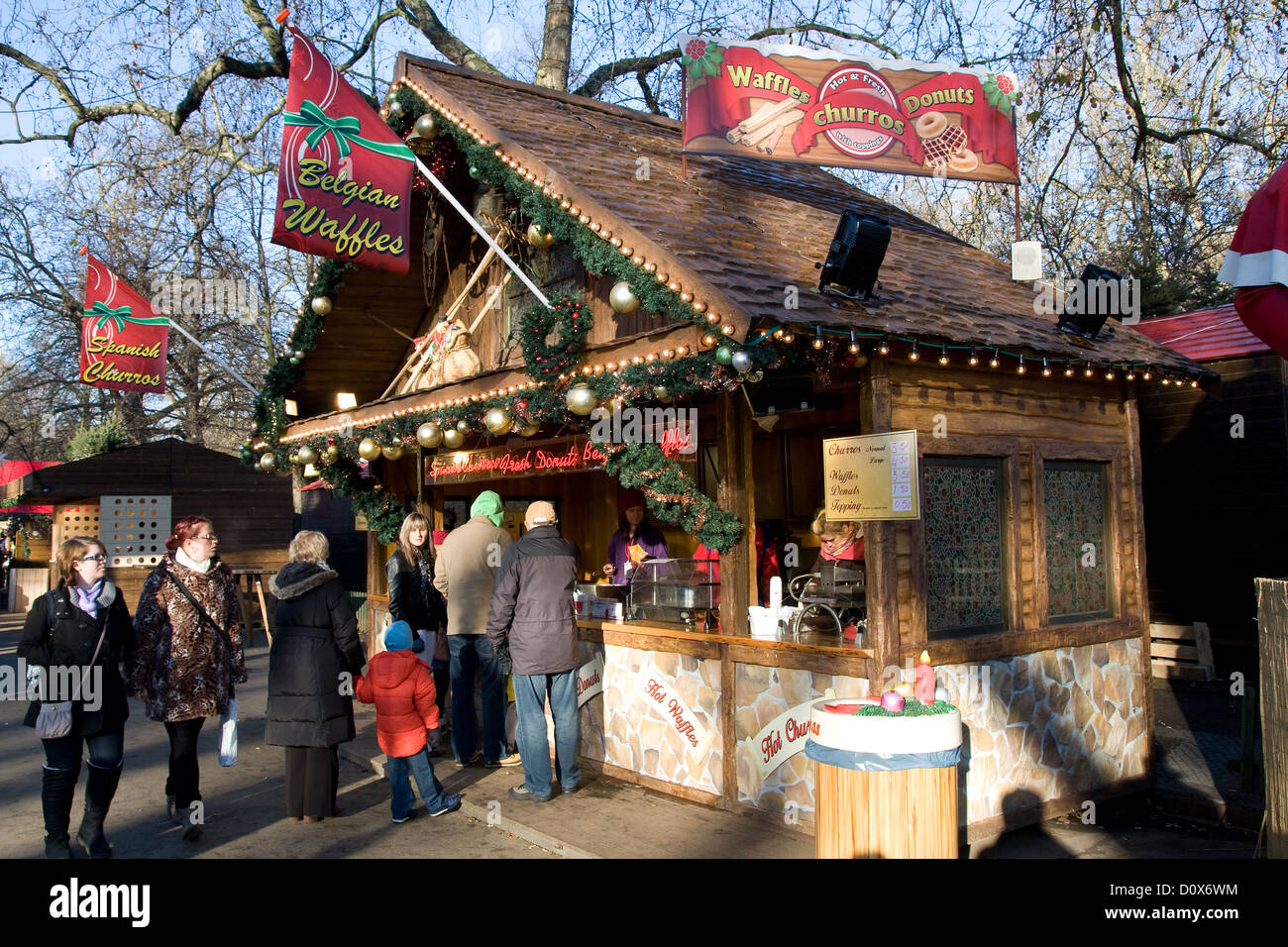 Winter Wonderland Christmas fair Hyde Park London England UK Europe ...