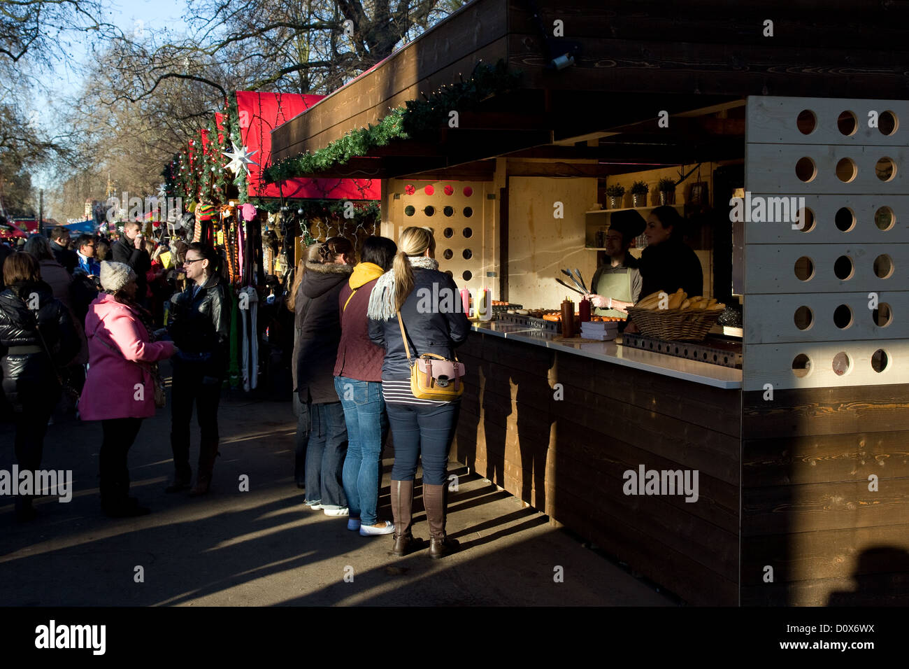 Winter Wonderland Christmas fair Hyde Park London England UK Europe ...