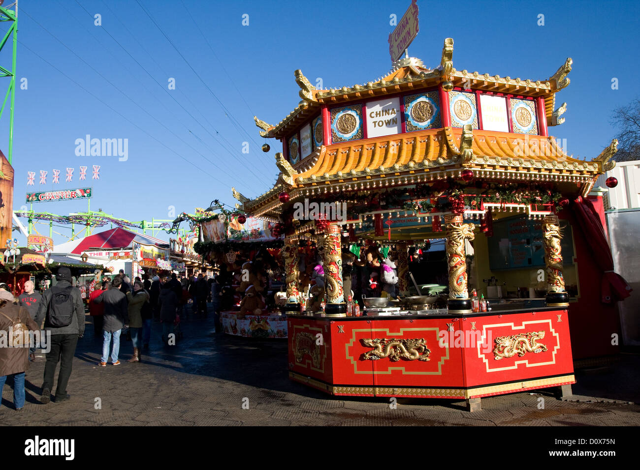 Winter Wonderland Christmas fair Hyde Park London England UK Europe ...