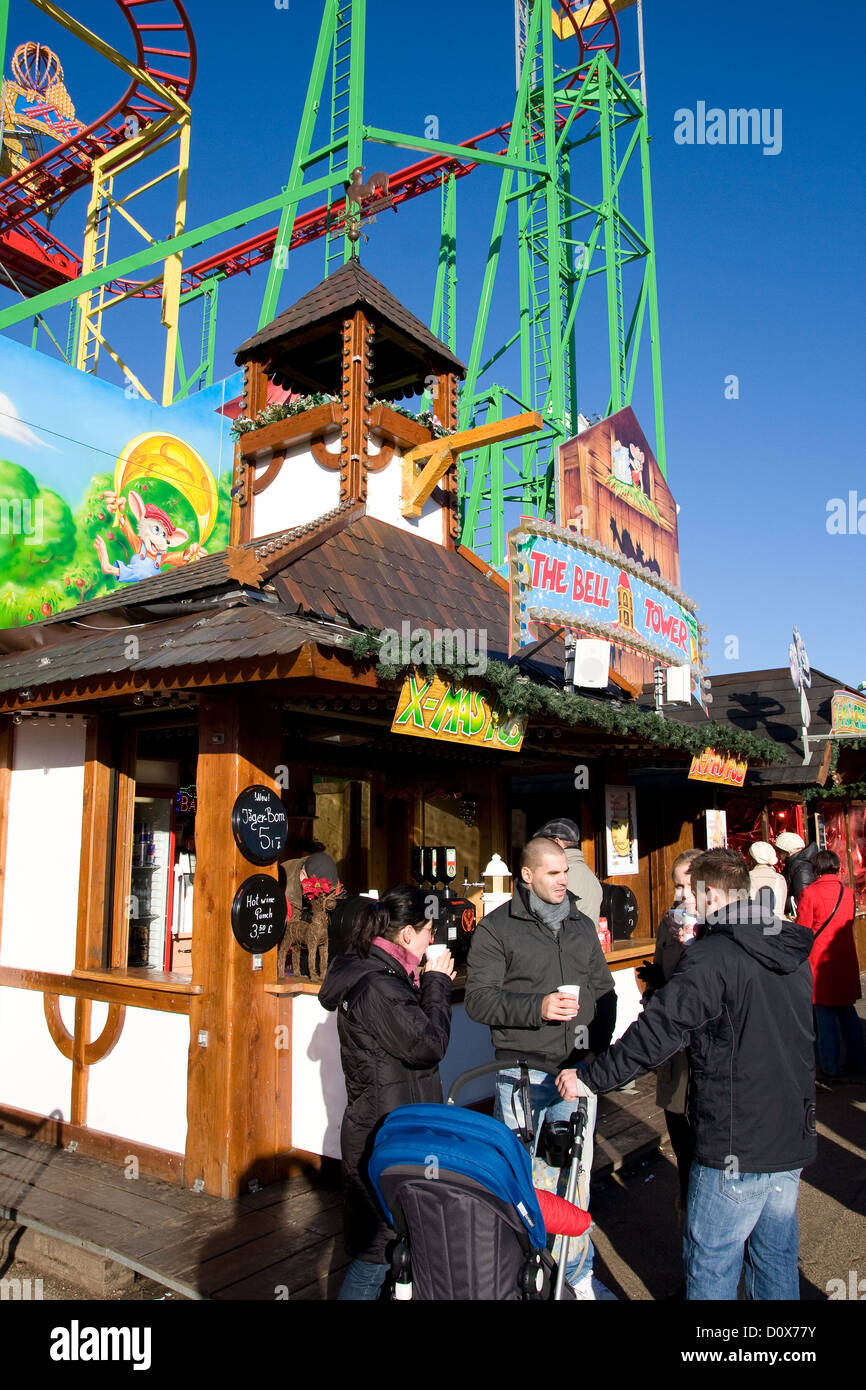Winter Wonderland Christmas fair Hyde Park London England UK Europe ...