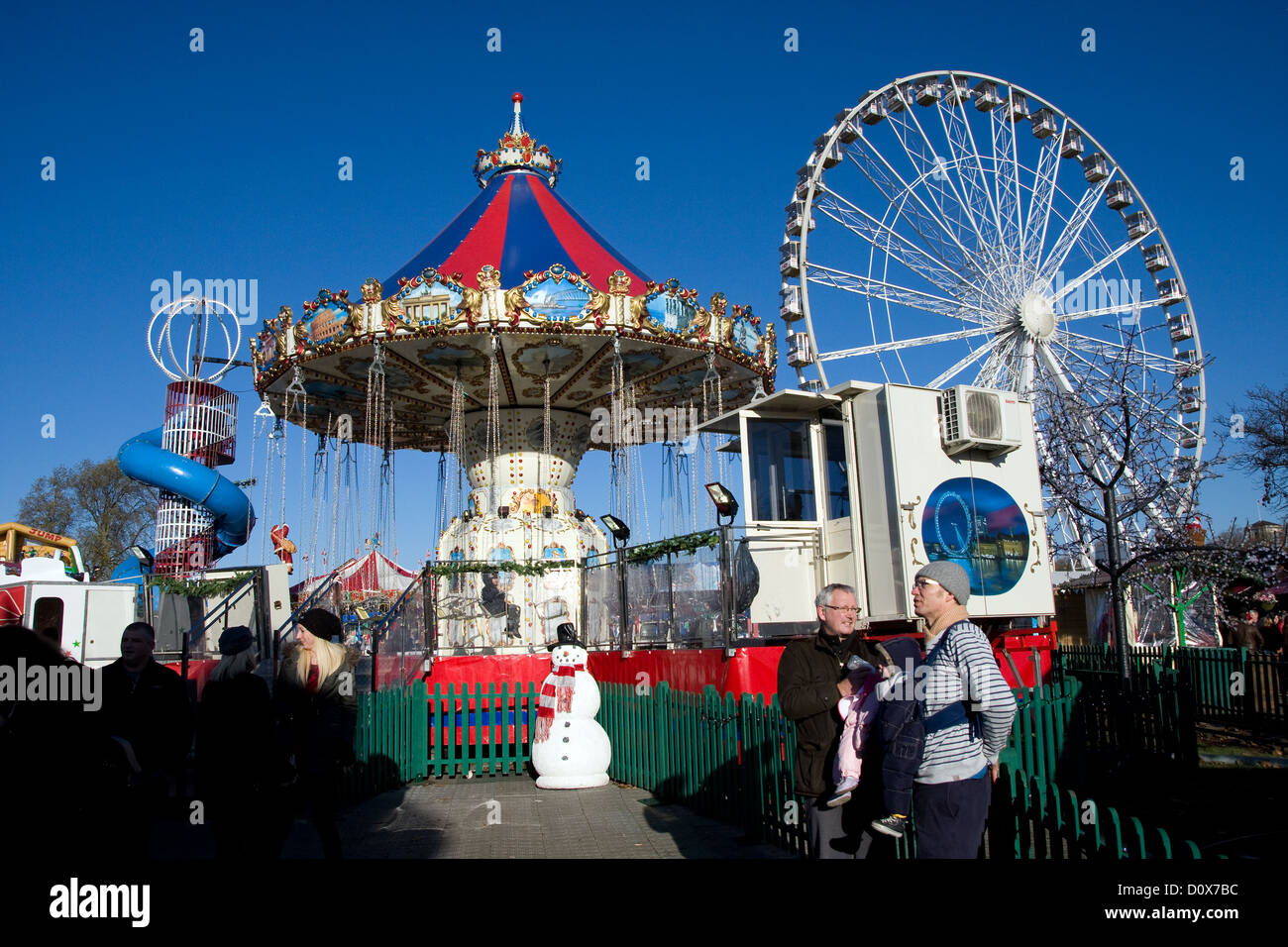 Winter Wonderland Christmas fair Hyde Park London England UK Europe ...