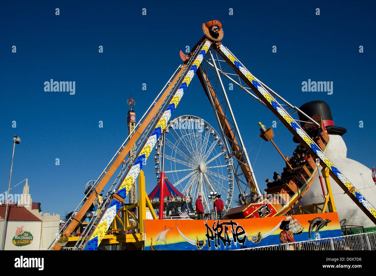Winter Wonderland Christmas fair Hyde Park London England UK Europe ...