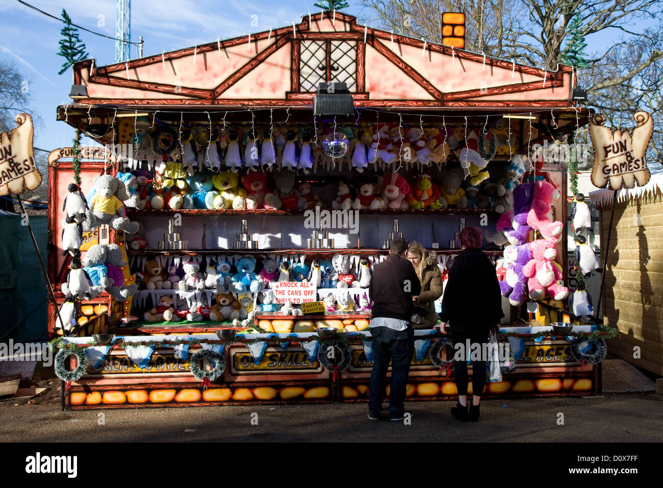 Winter Wonderland Christmas fair Hyde Park London England UK Europe ...