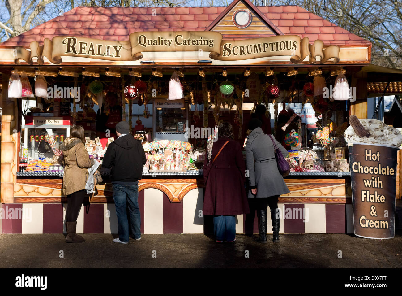 Winter Wonderland Christmas fair Hyde Park London England UK Europe ...