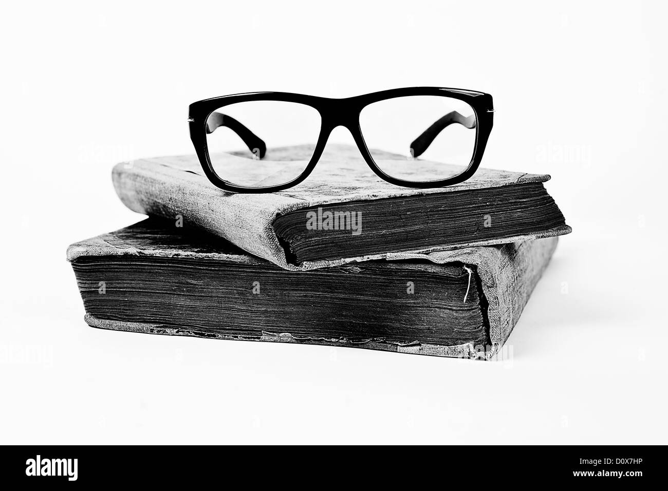 Knowledge glasses Black and White Stock Photos & Images - Alamy